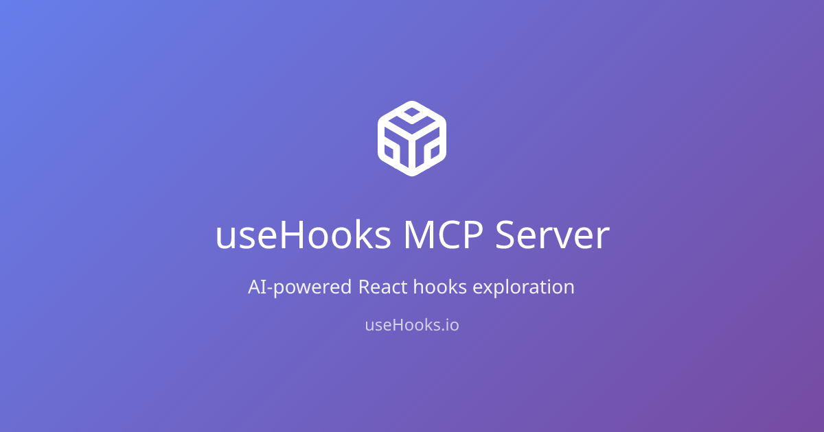 useHooks.io - Modern React Hooks Library